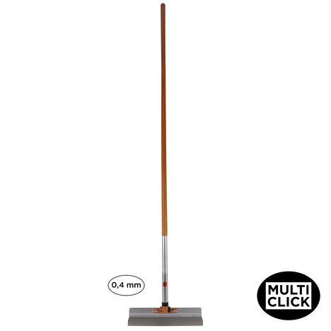 Super Prof - Multi Click - wand/vloerschraper met houten steel